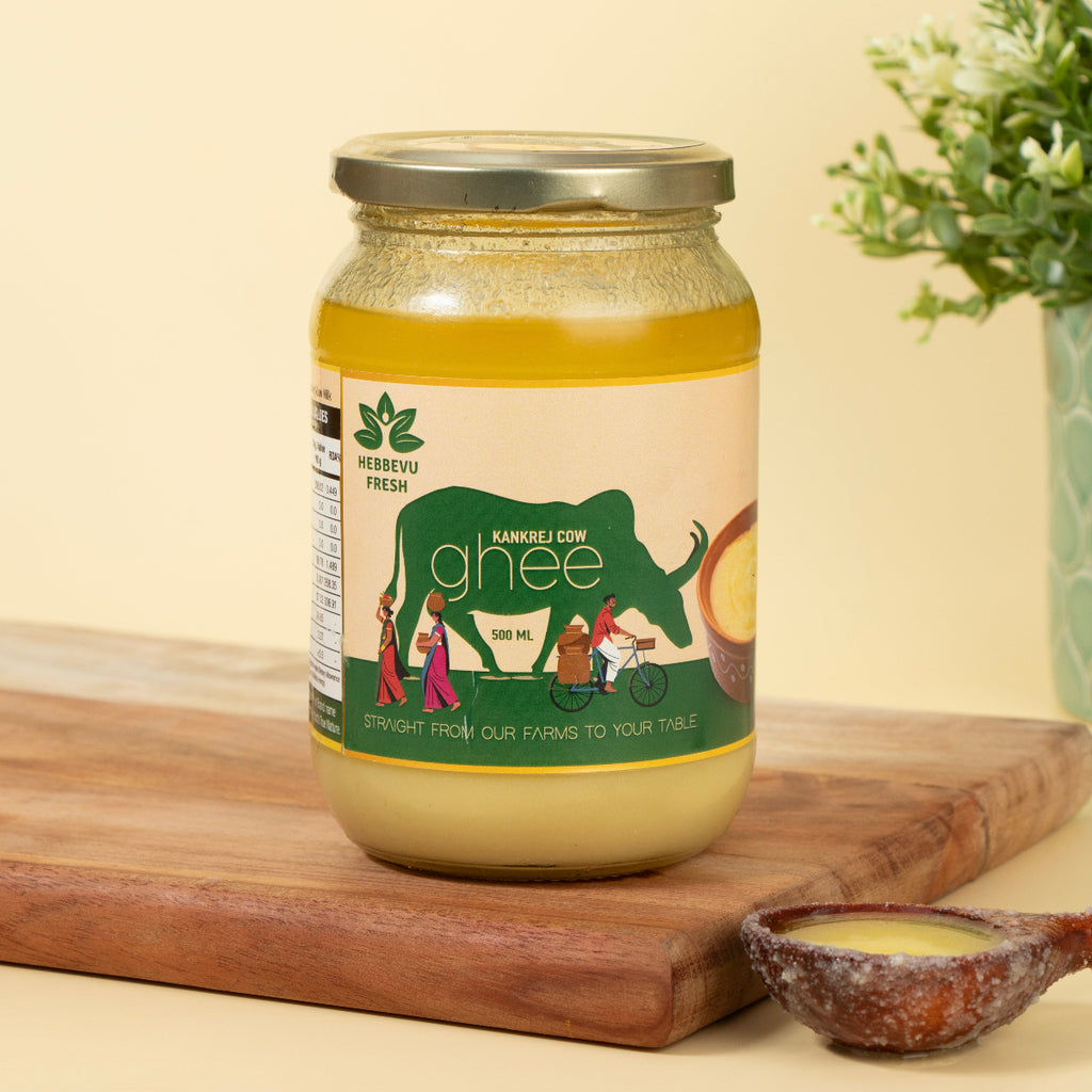 A2 Desi Kankrej Cow Bilona Ghee – Hebbevu Fresh