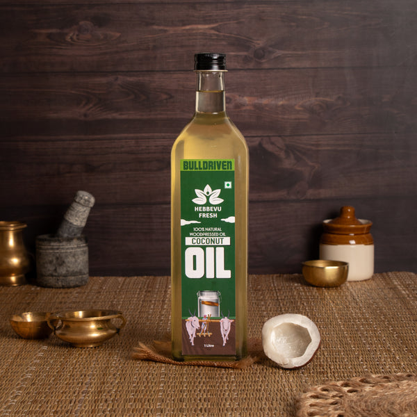 Bull driven Coconut oil - Hebbevu Fresh